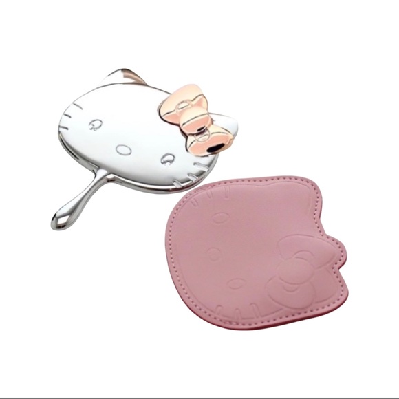 Hello Kitty | Makeup | Rare Hello Kitty Chrome Hand Held Mirrornwt ...